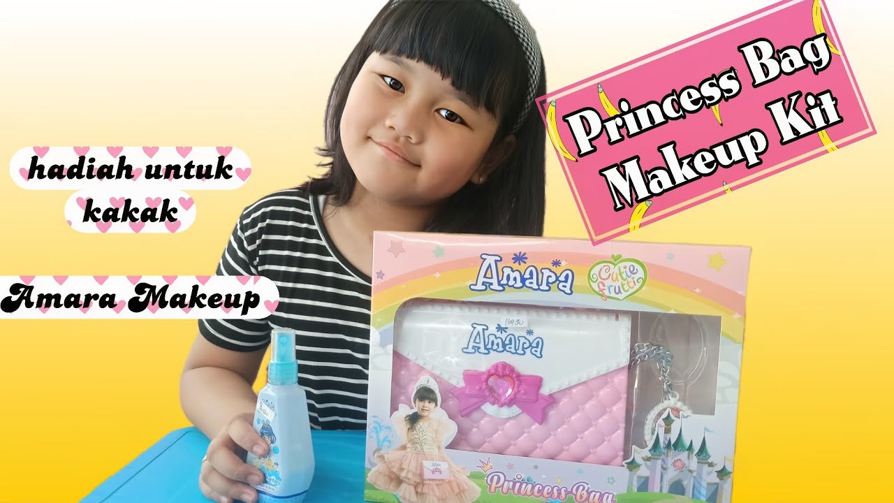 Review Princess Bag Makeup Kit - Amara Makeup yang Aman Untuk anak Anak ...