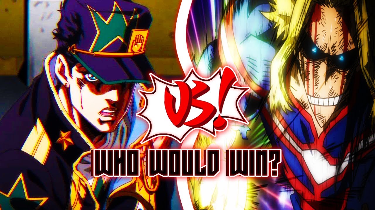Jotaro Kujo vs All Might (JoJo vs MHA) - YouTube