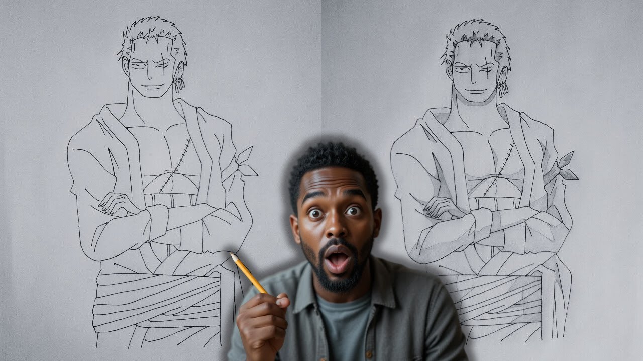 Zoro | One Piece | FULL DRAWING!!! - YouTube