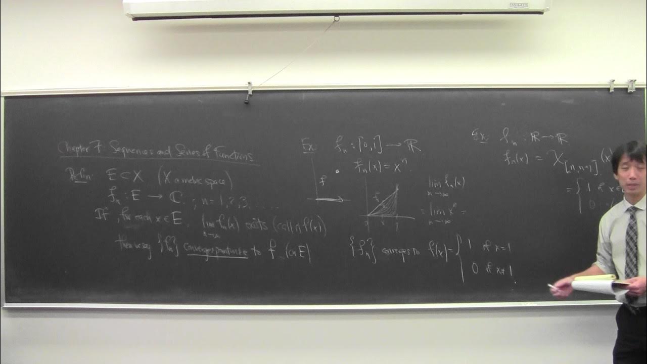 Math 131 111416 Sequences of Functions: Pointwise and Uniform Convergence - YouTube