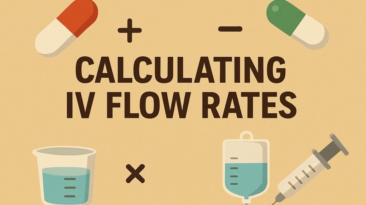 CALCULATING INTRAVENOUS (IV) FLOW RATES - YouTube