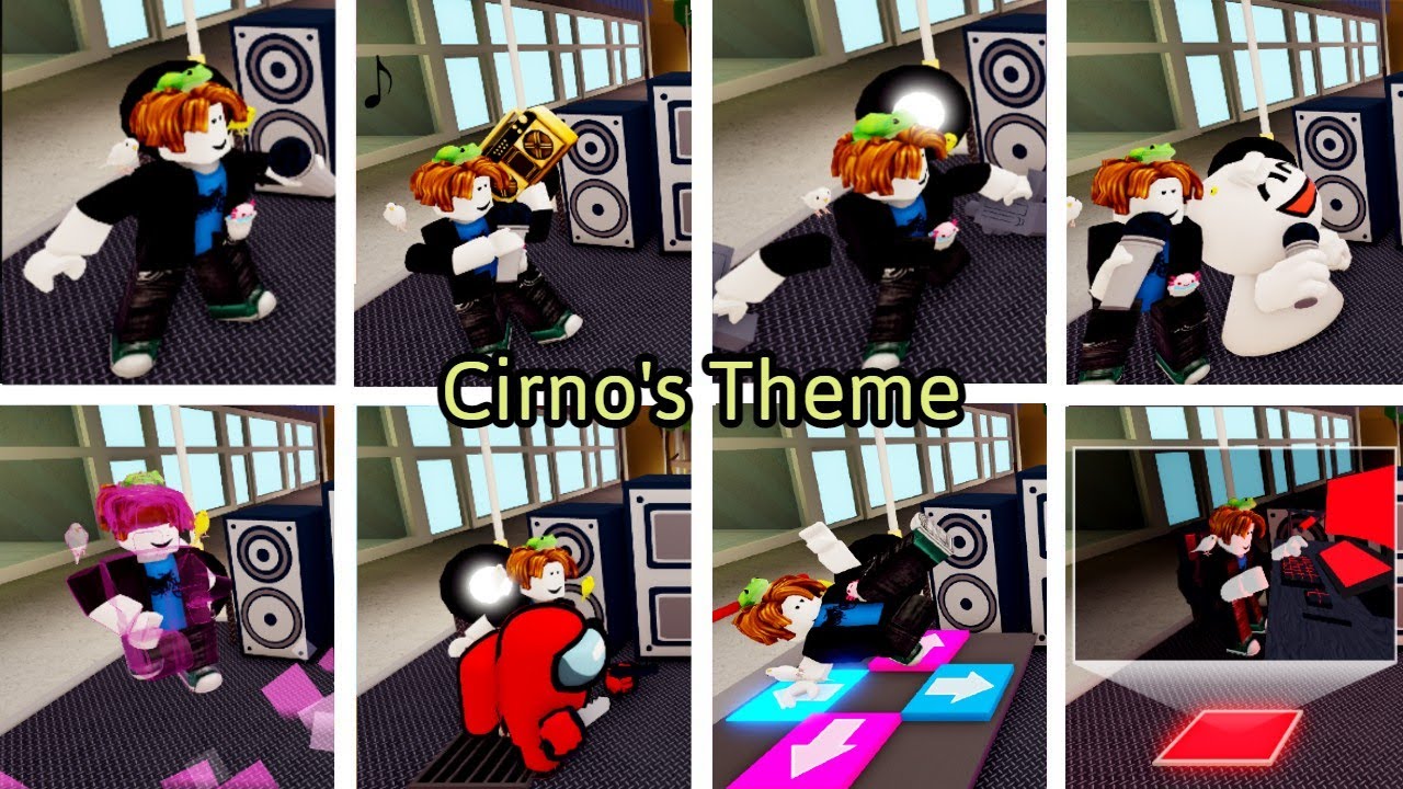 Funky Friday Cirno's Theme but every turn a different animation is used ...