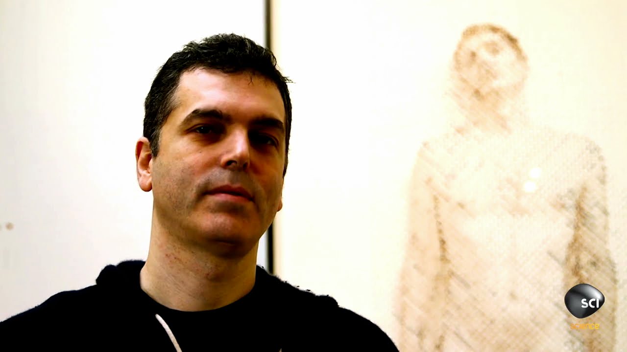 Self Portrait Printed in Artist's Own Blood - YouTube