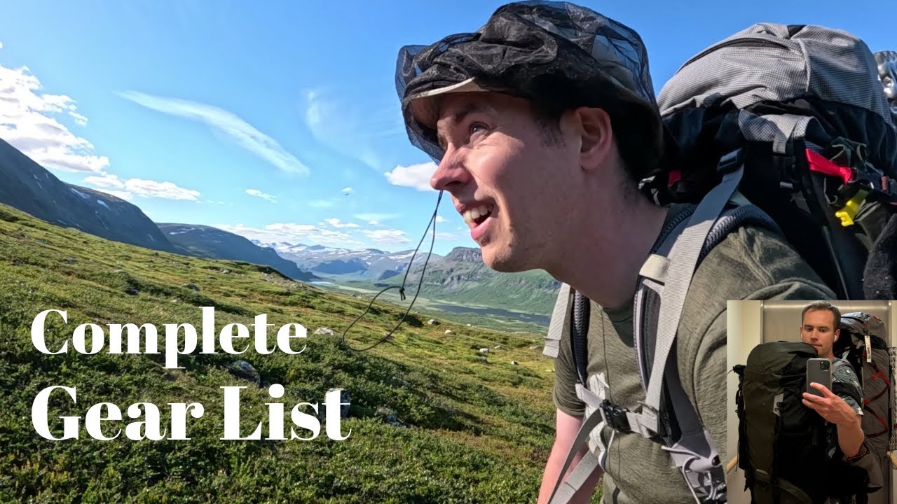 What I bring backpacking (hiking in Sweden and the Alps) - YouTube