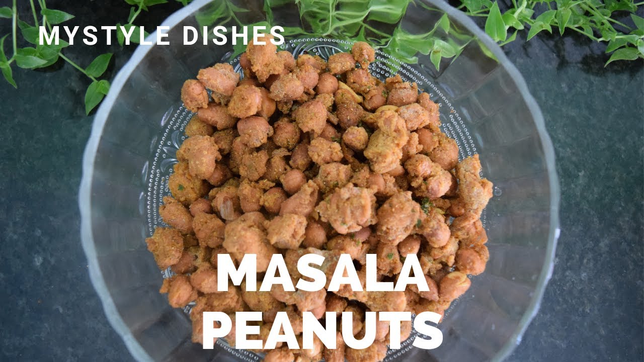 How to make Masala Groundnuts | Spicy Peanuts | healthy peanut masala ...