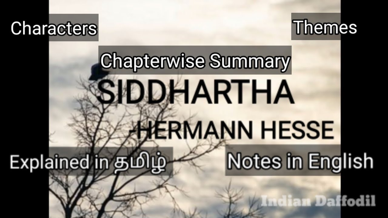 Siddhartha novel by Hermann Hesse chapterwise summary | in Tamil | With ...