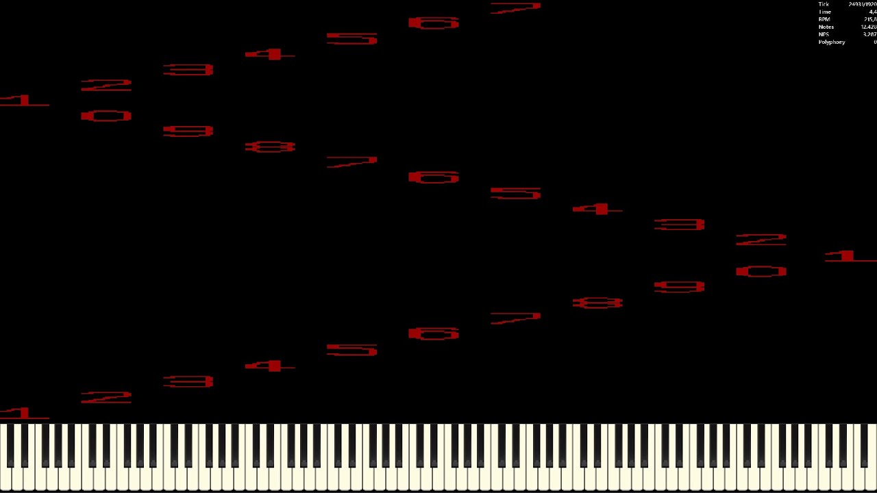 Ultralight MIDI Player. Counting Nut (15,292,176 notes) - YouTube