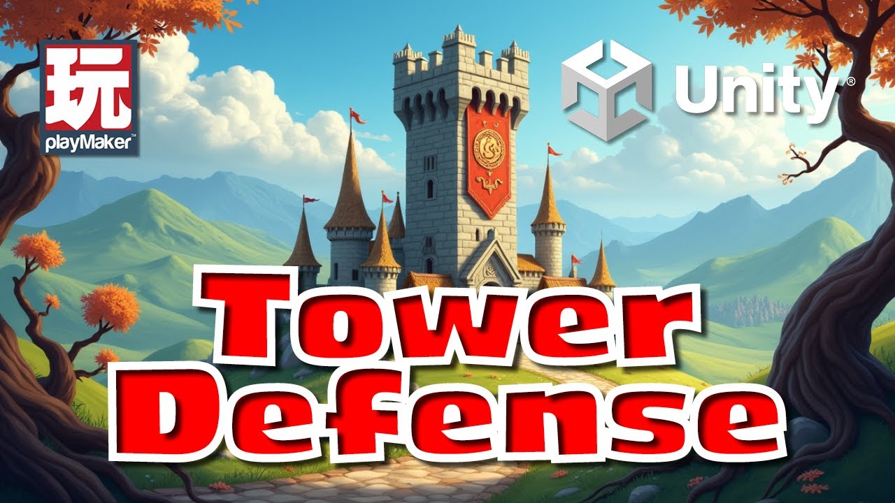 코딩 없이 타워 디펜스 게임 만들기 05편 플레이어 위치 2 #Unity6 #playmaker - YouTube