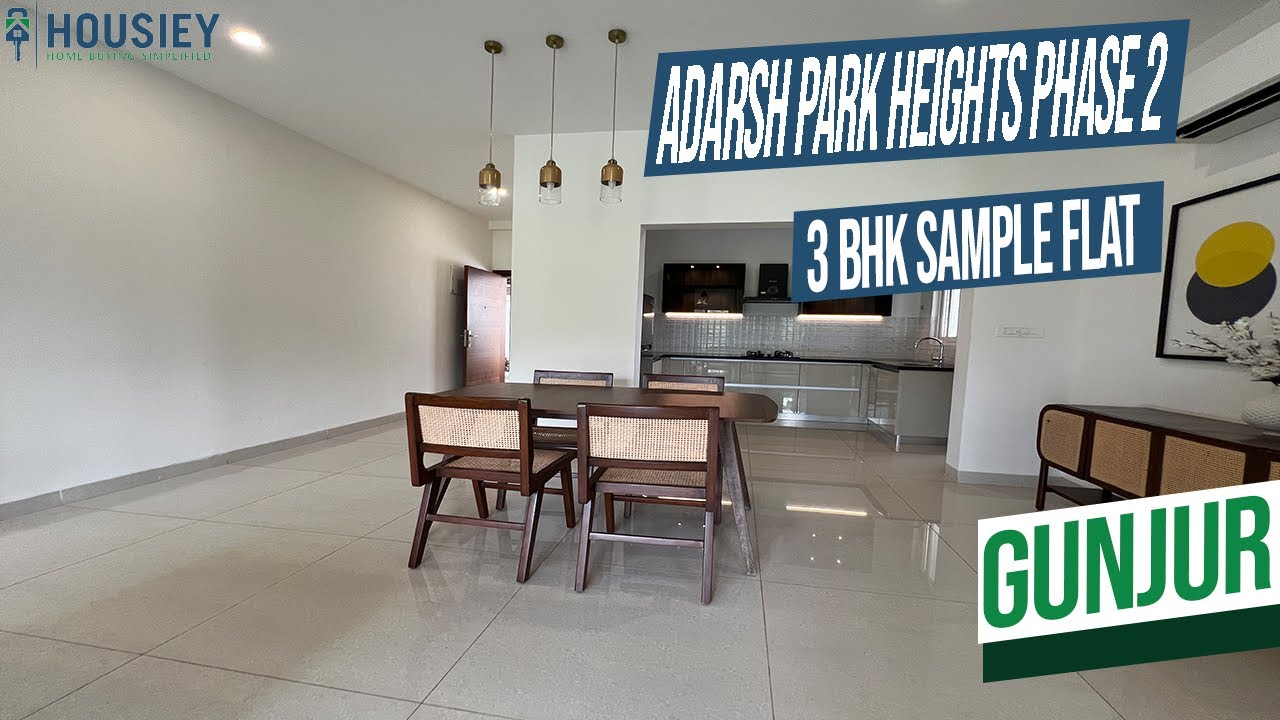 Adarsh Park Heights Model Flat | 3 BHK Sample Flat Tour | Adarsh Group ...
