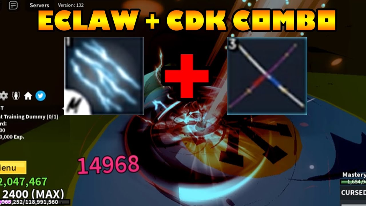 Eclaw + Cursed Dual Katana Combo - Blox Fruits - YouTube