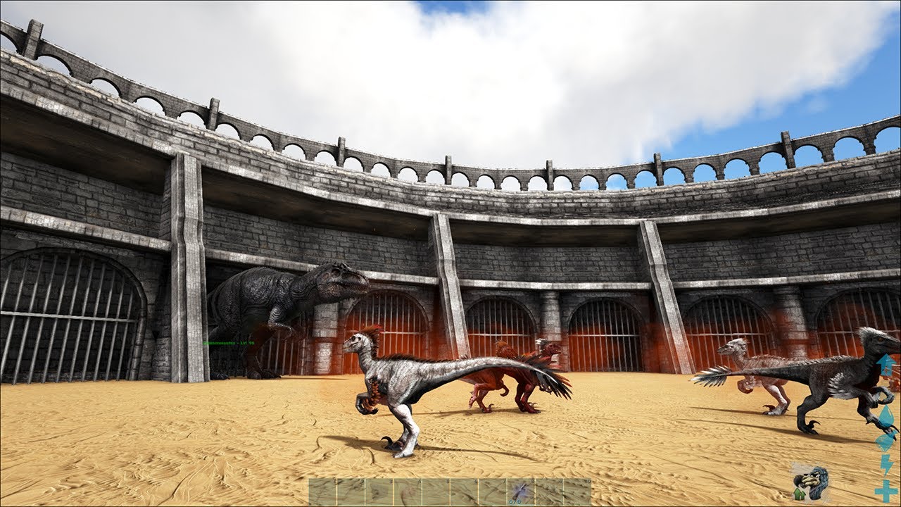 Giganotosaurus Dinosaur vs 1x10 MegaRaptor | ARK Mod Battle - YouTube