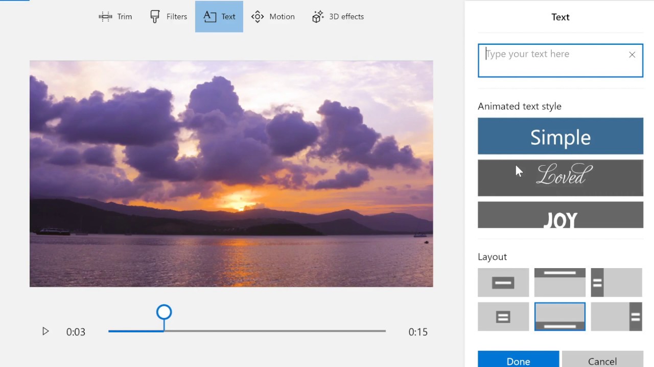Windows Video App Editing & Effects - YouTube