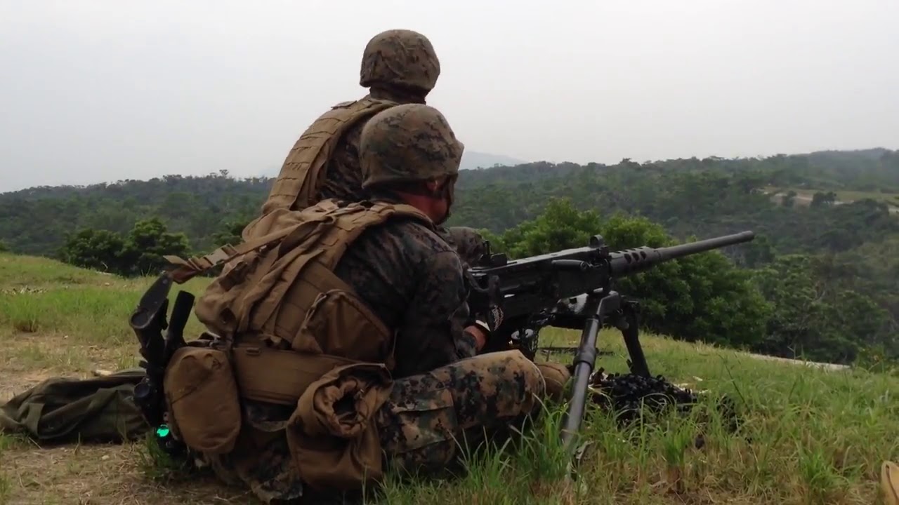 USMC Heavy Weapons shooting M2HB hmg 💀 - YouTube