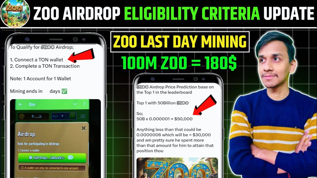 Zoo Airdrop Criteria New Update Today | Zoo Airdrop Ton Transaction ...