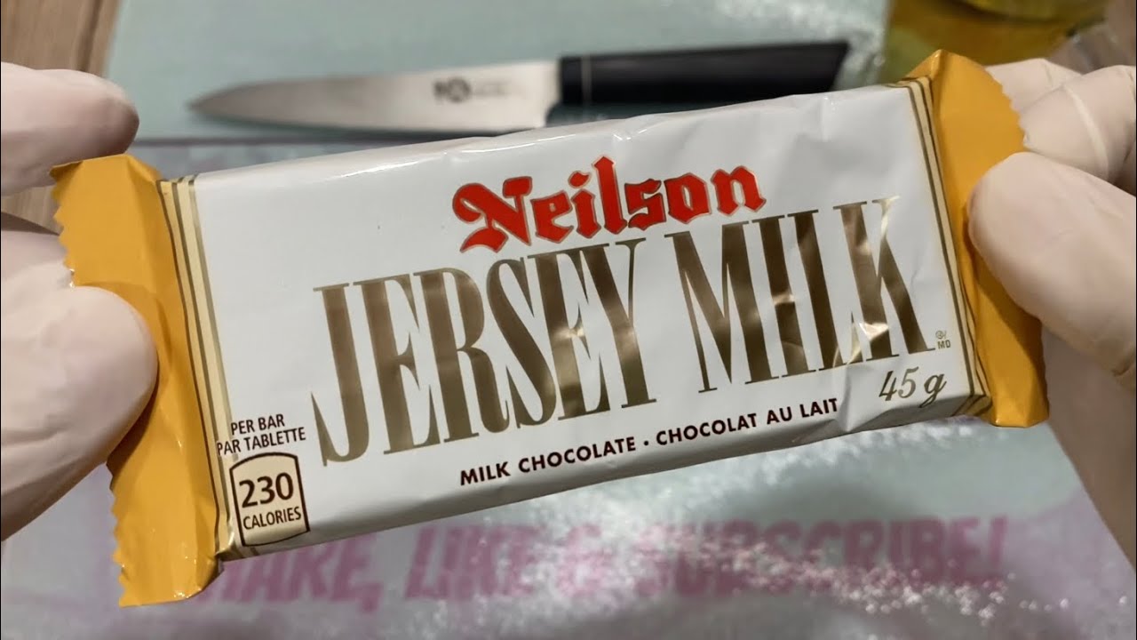 [ASMR] NEILSON JERSEY MILK Chocolate Bar - YouTube