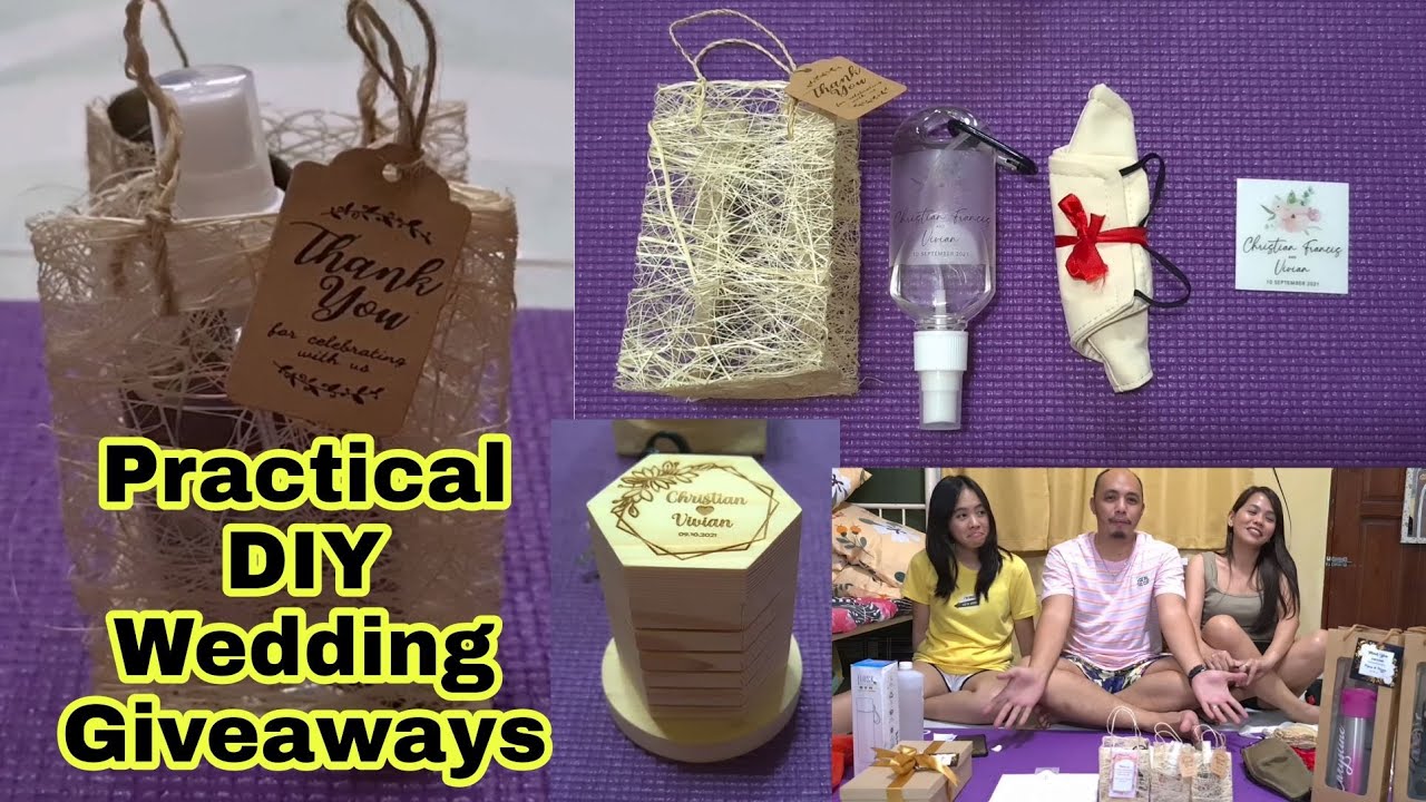 PRACTICAL DIY WEDDING GIVEAWAYS | BUDGET FRIENDLY | USEFUL | IDEAS ...