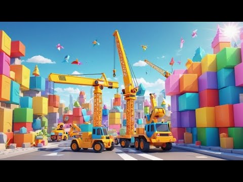 Toy Cranes Go Lift Lift Lift | English Nursery Rhyme | Kids Songs ...