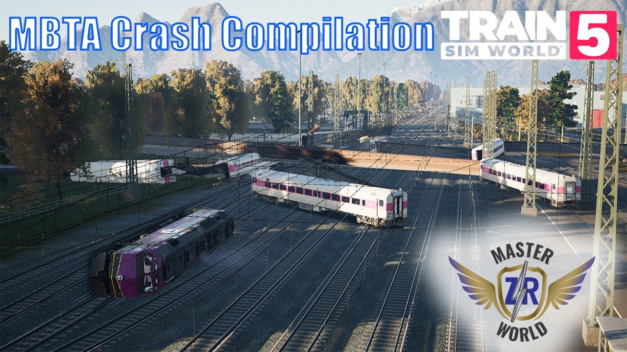 MBTA Crash Compilation | Train Sim World 5 - YouTube