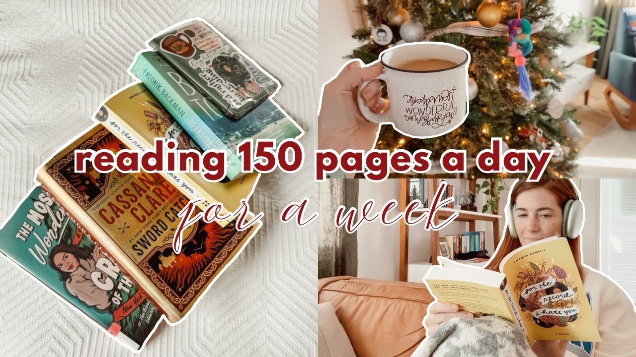reading 150 pgs a day for a week - reading books off my tbr 📚🎄READING ...