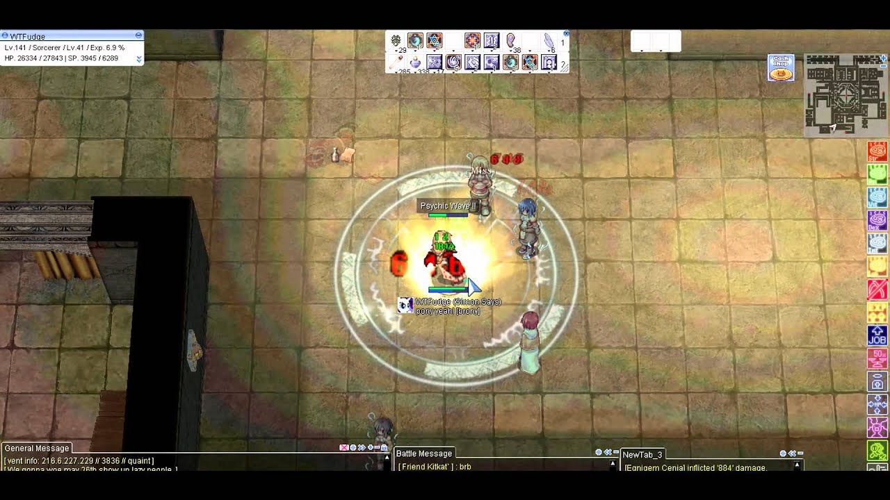 Ragnarok level 141 Sorcerer leveling in Lighthalzen Dungeon 2 ...