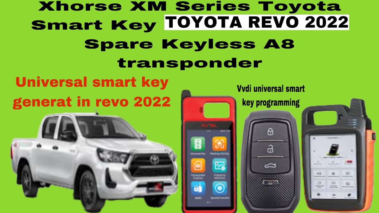 Vvdi universal smart key 8A id programming TOYOTA REVO ADD KEY ALL KEY ...