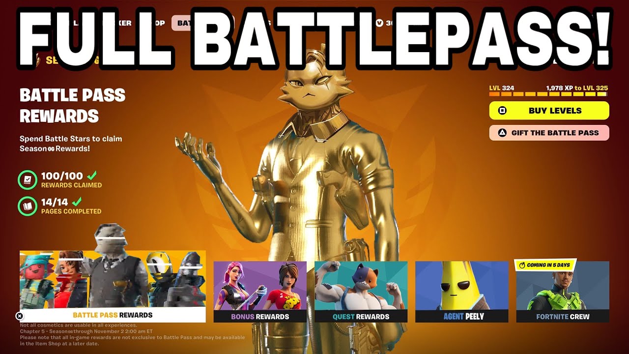 The FULL Fortnite OG Chapter 2 Remix Battlepass Showcase! 😁 - YouTube