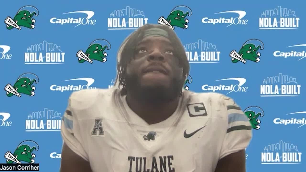 POST-GAME: LB Nick Anderson talks Tulane's OT win over Houston - YouTube
