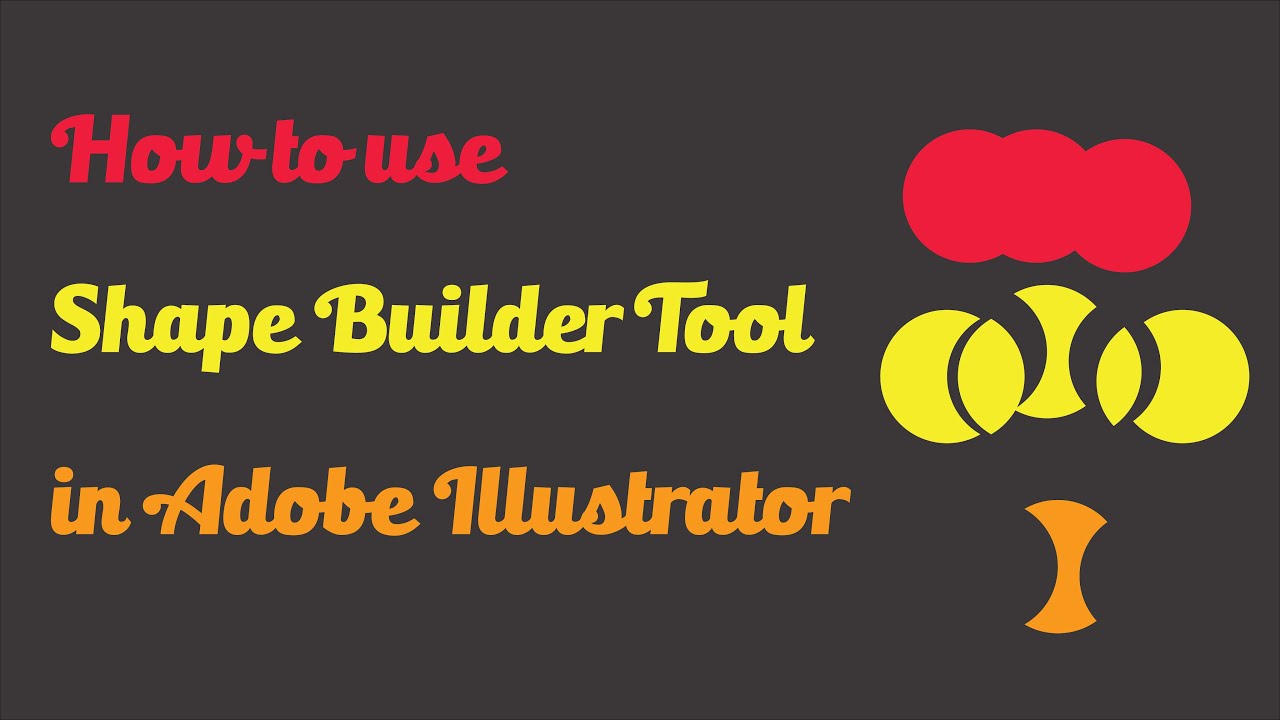 How to use shape builder tool in adobe illustrator #Freelancer # ...