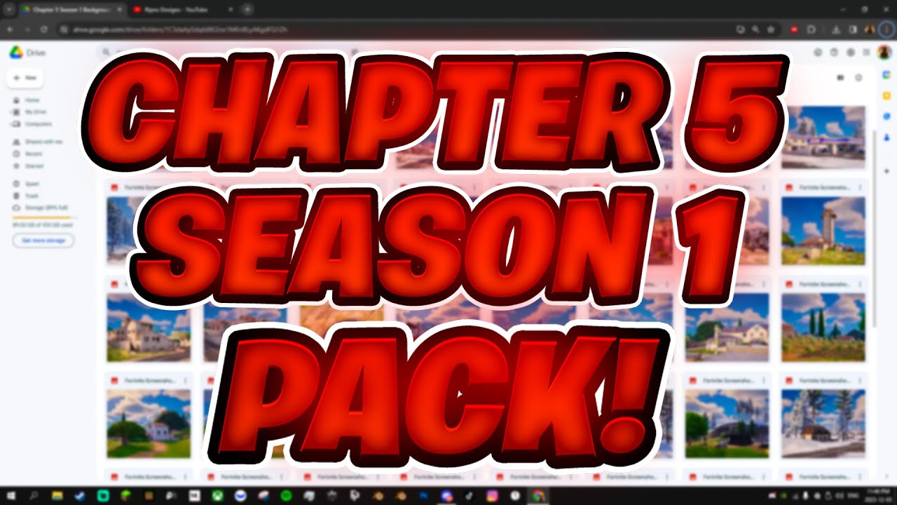 CHAPTER 5 SEASON 1 FORTNITE BACKGROUND PACK *100+ - YouTube