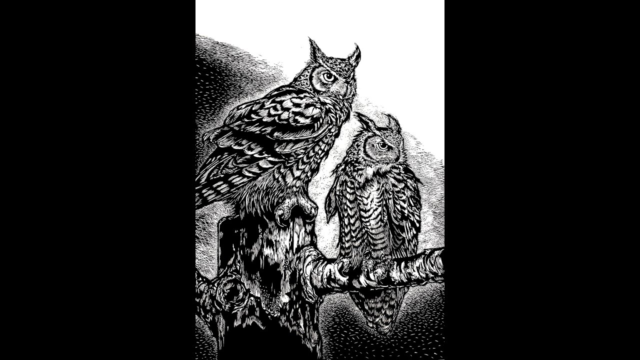 Creating a (very large) Woodcut - YouTube