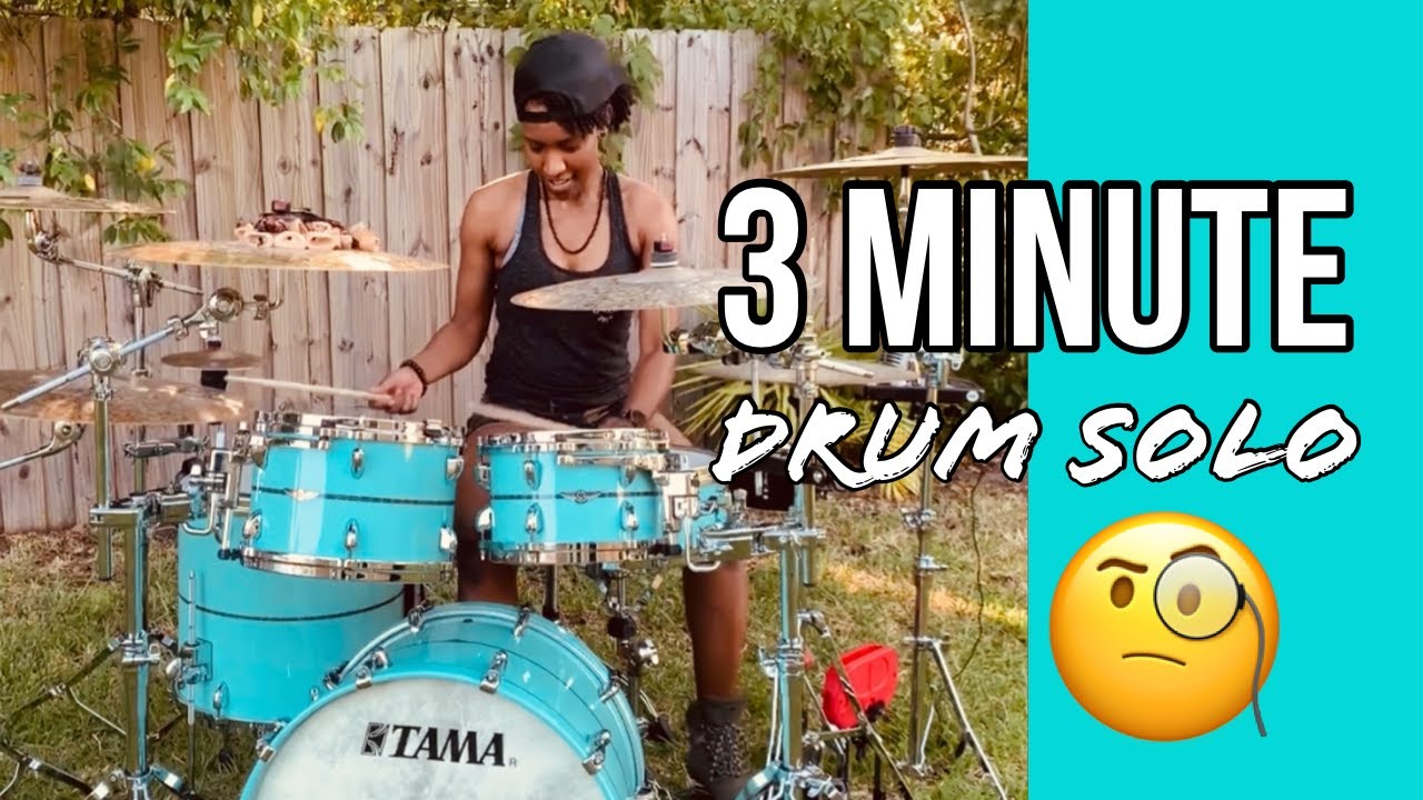 3 Minute Drum SOLO | TAMA Star Bubinga Drum Set | Drumming Ostinato ...