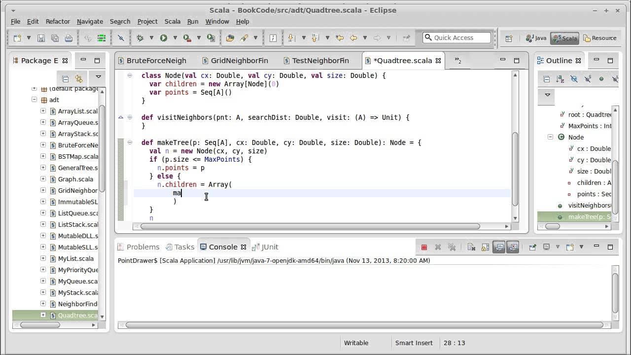 Implementing Quadtrees (using Scala) - YouTube