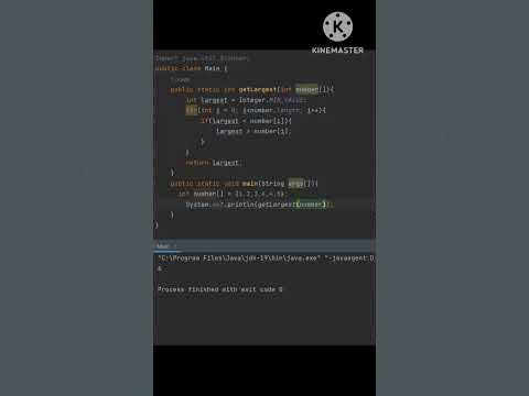 Find largest number with array in java #java - YouTube