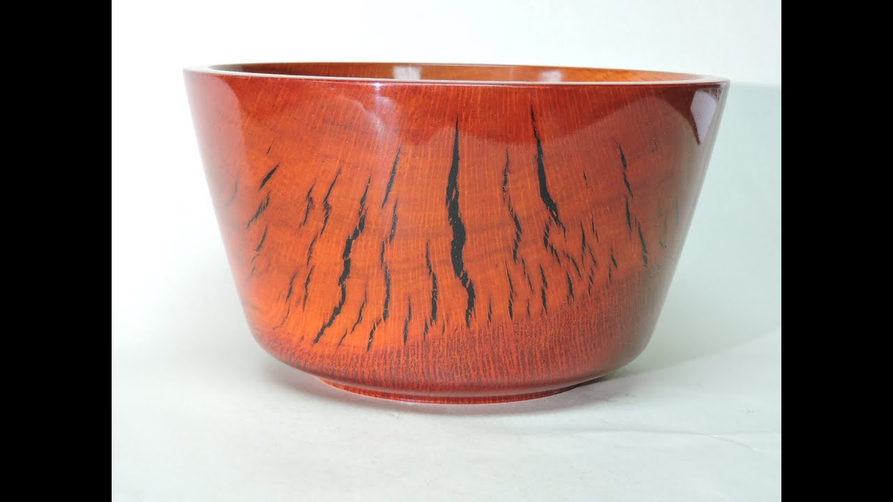 Wood Turning a Tiger Bowl - YouTube