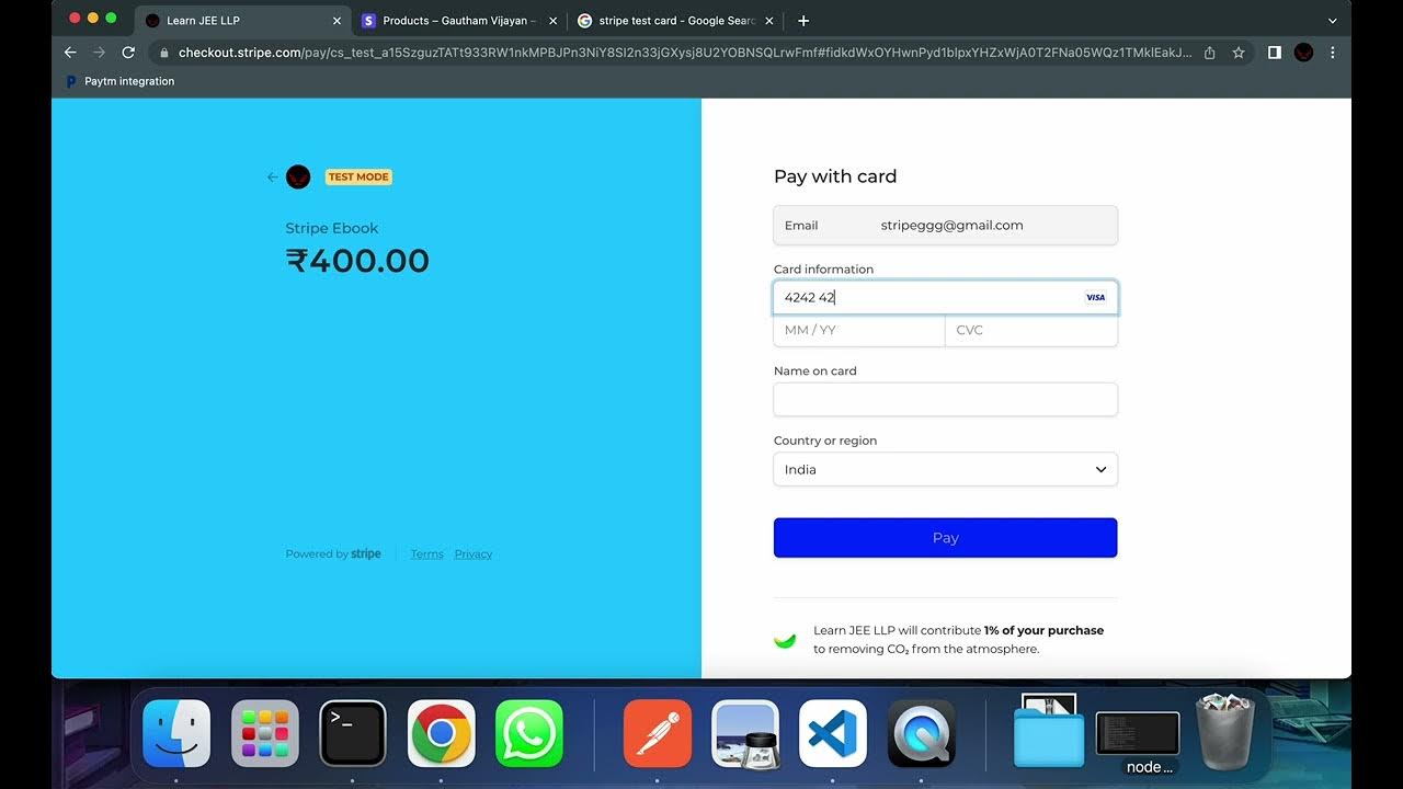 Stripe Checkout Session With Next JS, React JS and Node JS with Firebase. - YouTube
