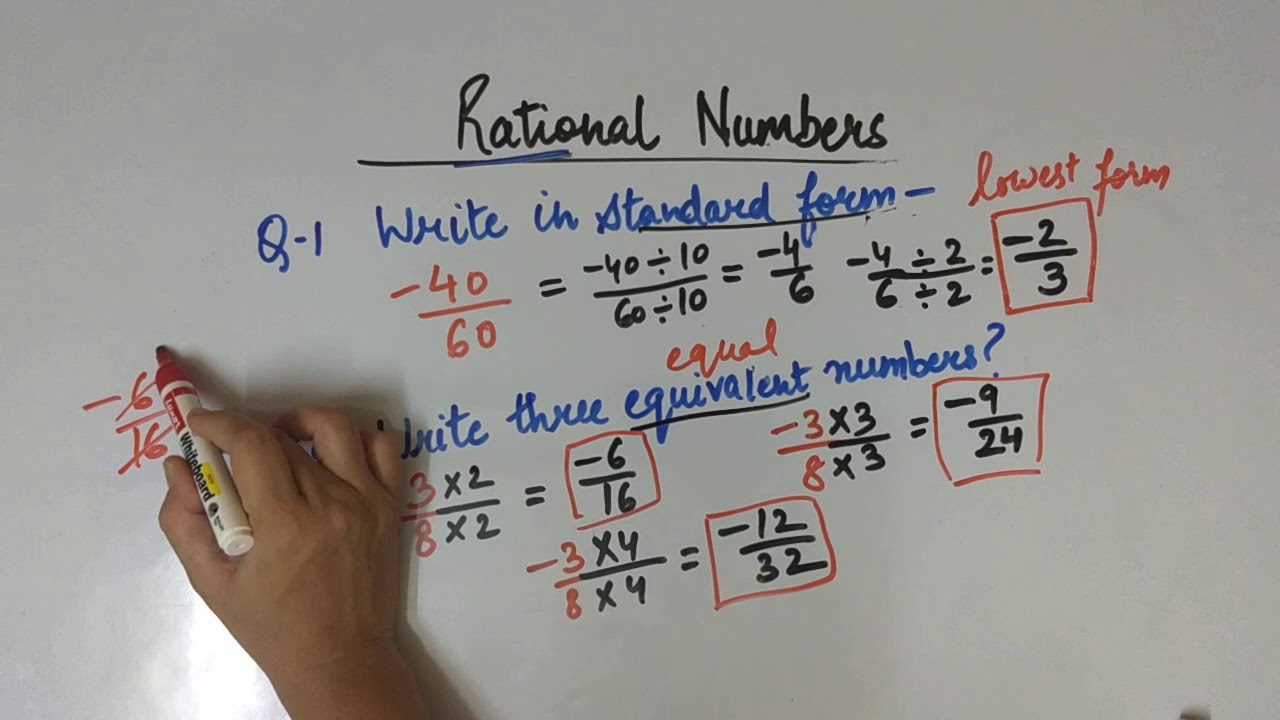 Questions On Rational Numbers class 7 YouTube Questions On Rational Numbers class 7 YouTube