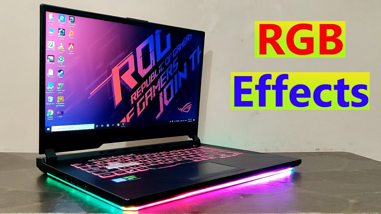 RGB Effects of Asus ROG Strix G 🔥 - YouTube