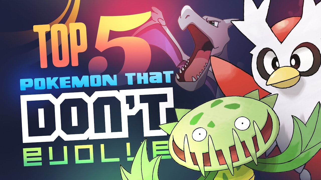 Top 5 Pokémon That Don't Evolve w/ Supra! - YouTube