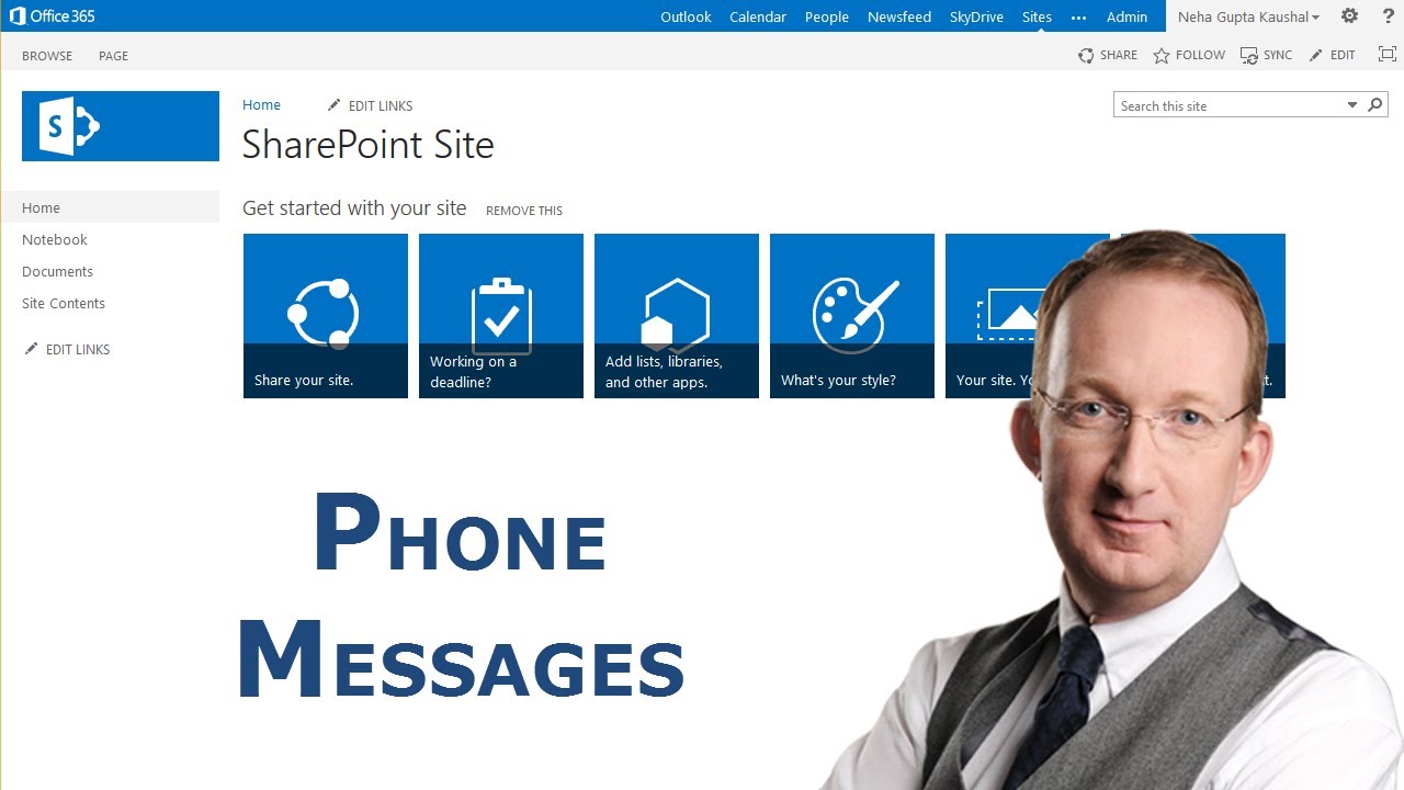 SharePoint List for Phone Messages Tracking - YouTube