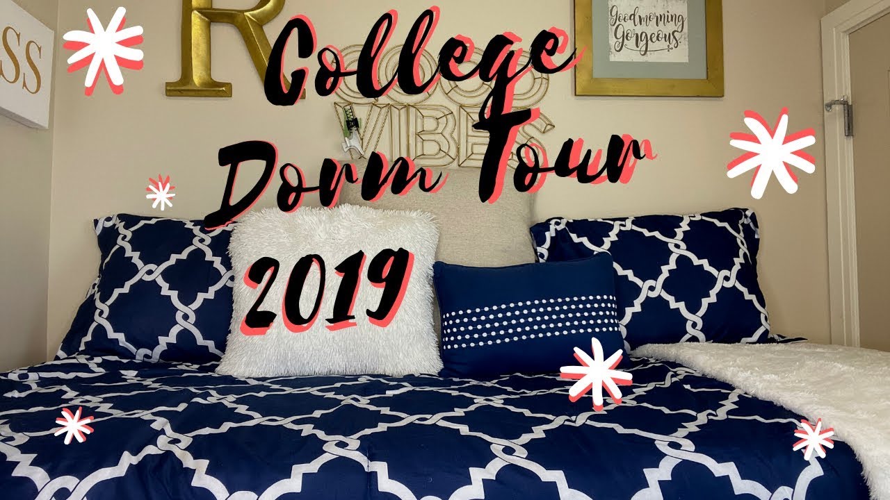 College Dorm Room Tour 2019 - YouTube