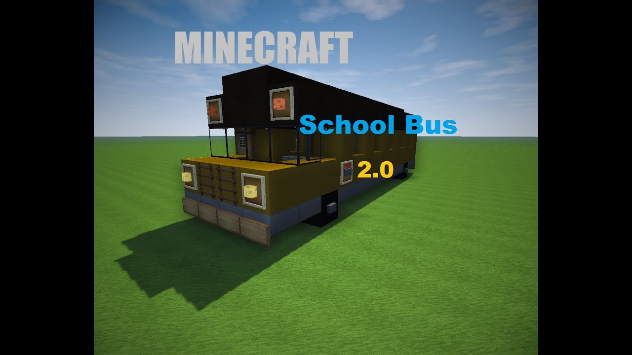 How to Make a Minecraft School Bus (vers. 2.0) - YouTube