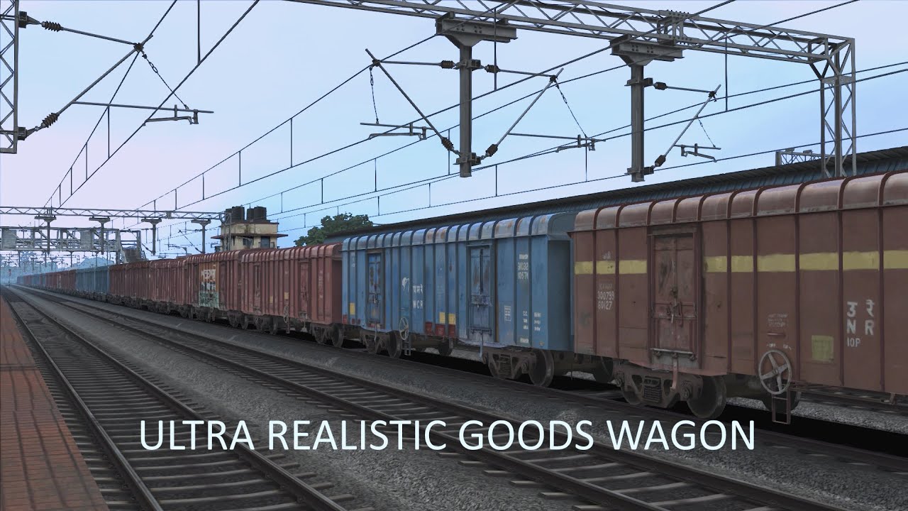ULTRA REALISTIC GOODS WAGON IN TRAIN SIMULATOR BY INDIAN RAILSIM - YouTube