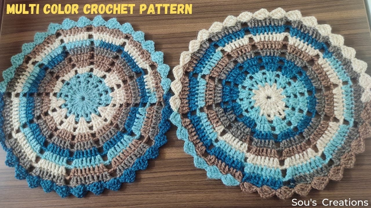 Multicolor Crochet Pattern #crochetmalayalam - YouTube