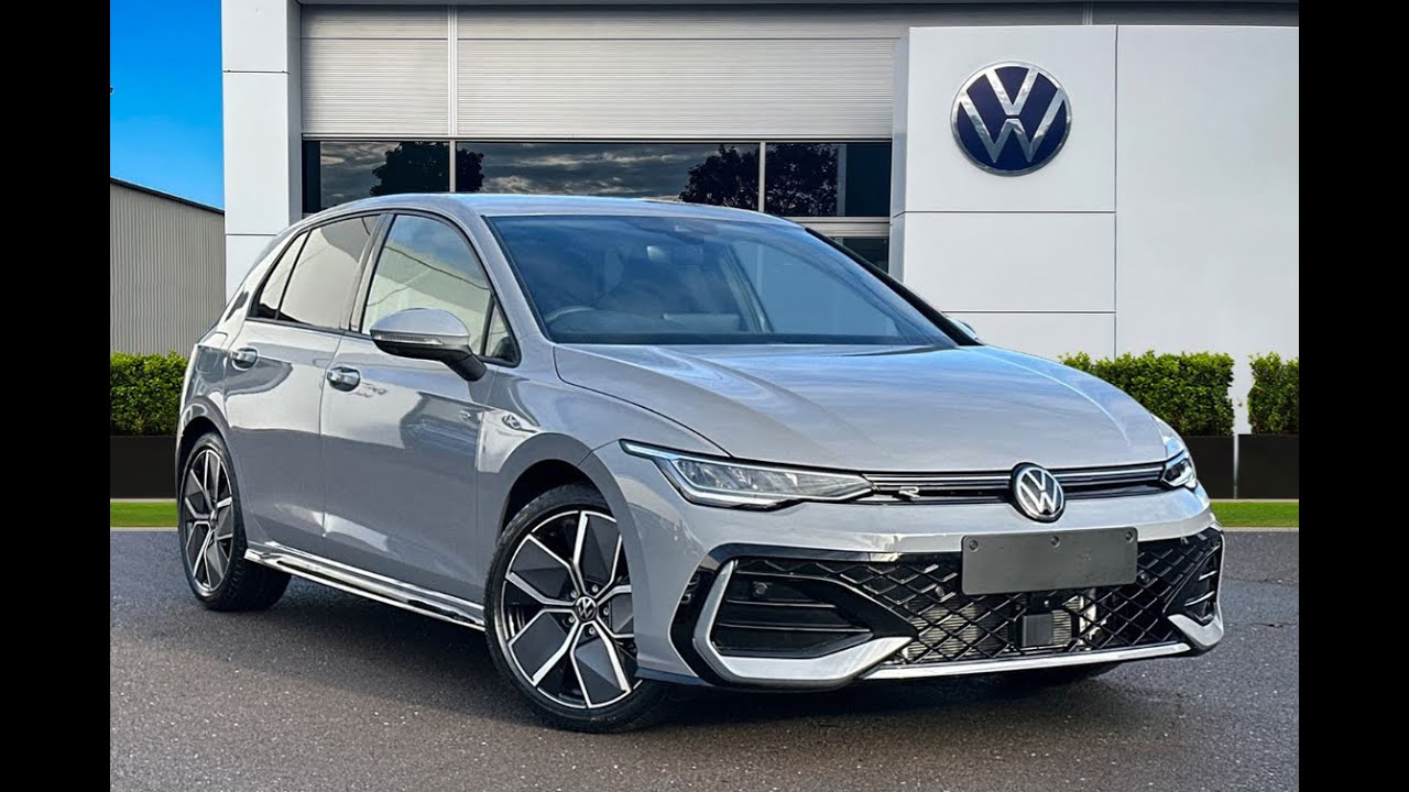 Brand New Volkswagen Golf 1.5 eTSI MHEV R-Line DSG Euro 6 in Grey - YouTube