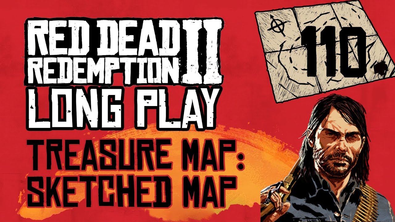 Ep 110 Treasure Map: Sketched Map – Red Dead Redemption 2 Long Play ...