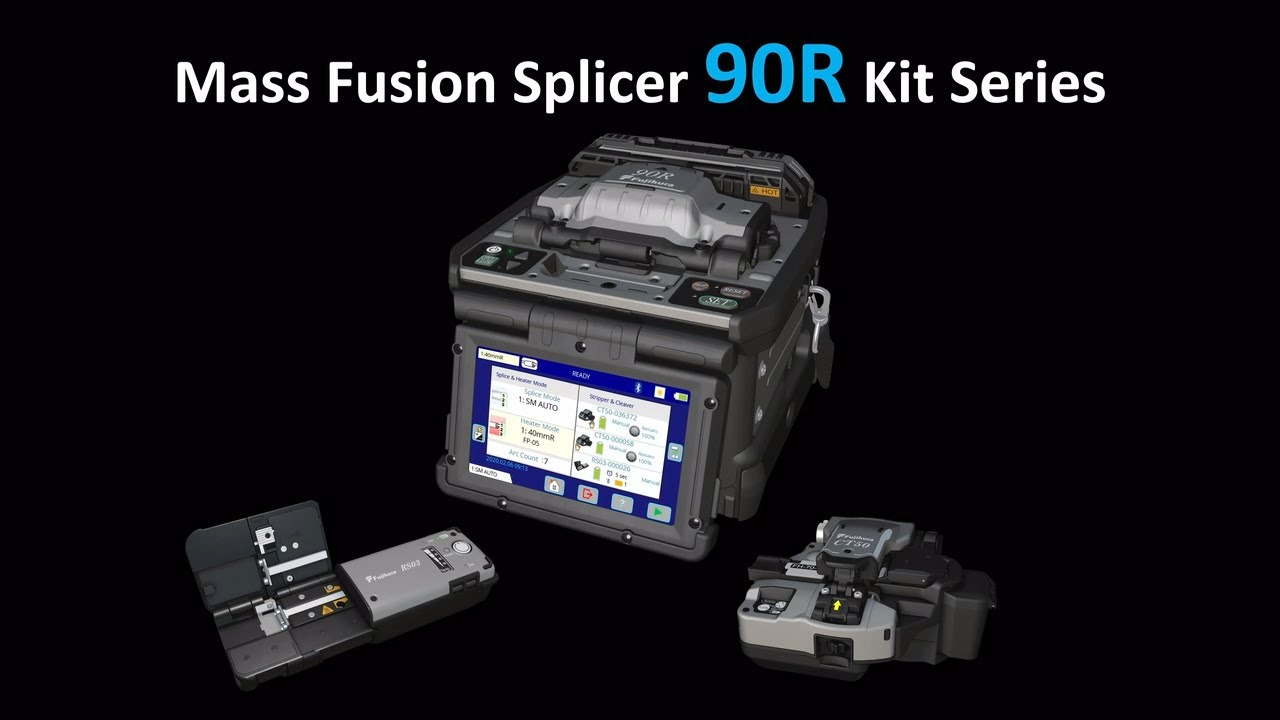 Fujikura Mass Fusion Splicer 90R kit series - YouTube