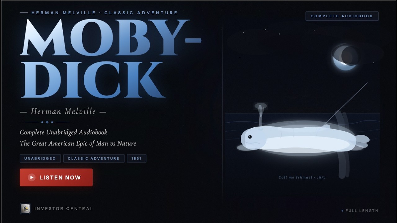 Moby-Dick by Herman Melville | Complete Unabridged Audiobook (Classic ...