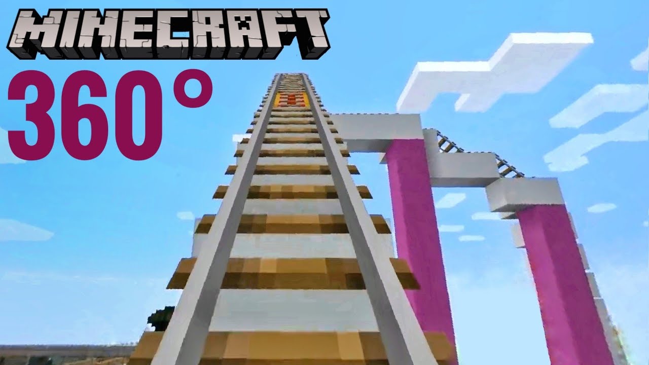 360°VR Minecraft roller coaster Gameplay 360 도 마인크래프트 롤러코스터 ジェットコースター ...