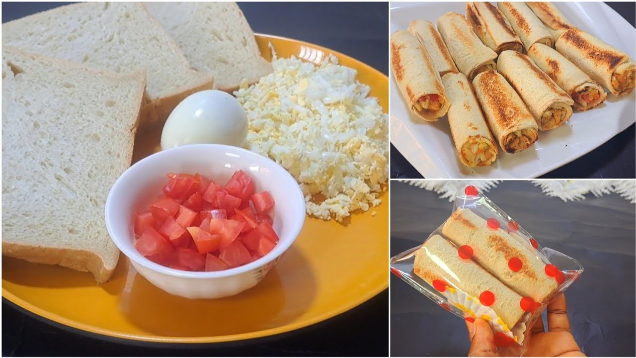 5 Minutes Healthy Snacks Recipe without oven 😍 Egg Rolls| Bread Rolls ...