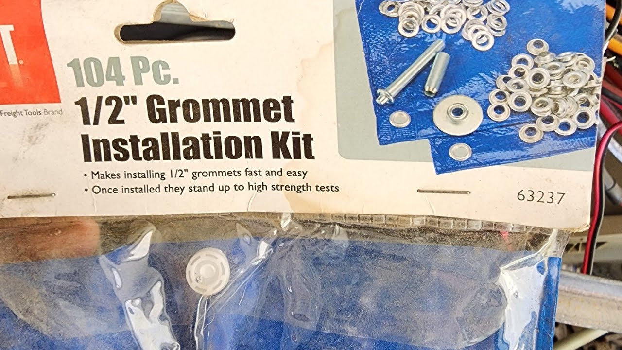 grommet repair kit for sunshade - YouTube
